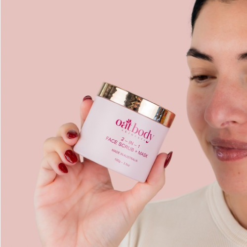 2-in-1 Face Scrub + Mask – Oat Body